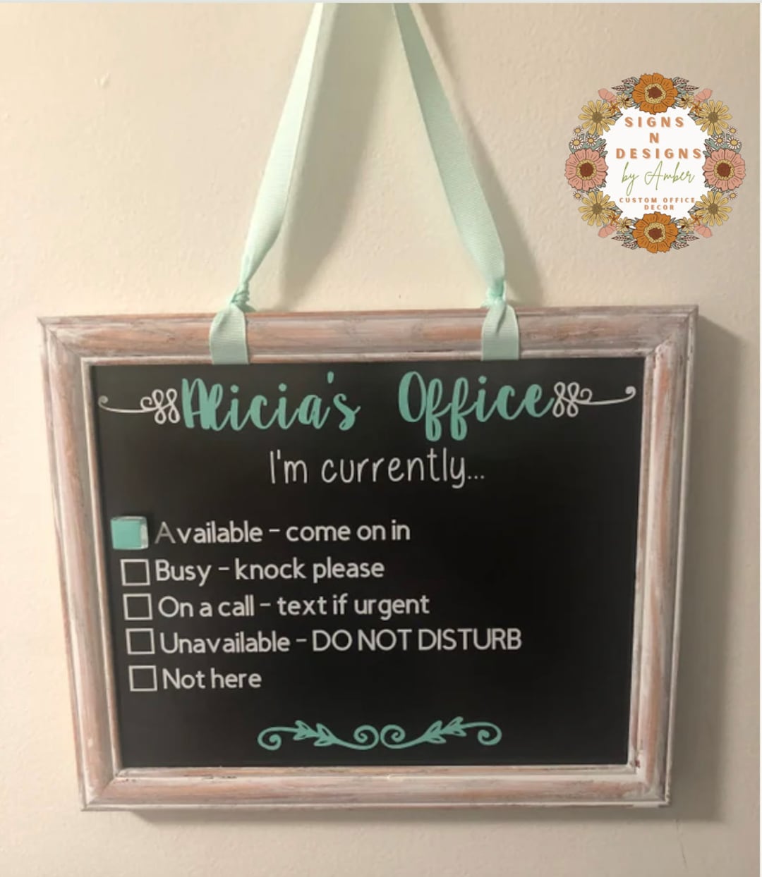 Office Message Board Sign,unavailable Sign,not Here Door Sign,i'm ...