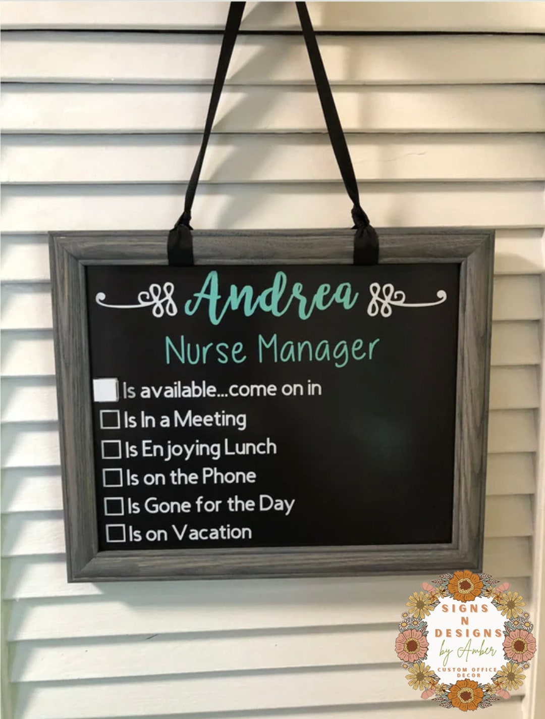Nurse Manager,custom Nurse Office Door Sign,nurse's Station,nurse Decor ...