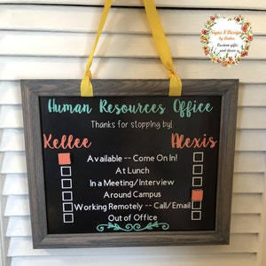 Shared Office Door Signoffice Sign for Two Peopleco-workers - Etsy