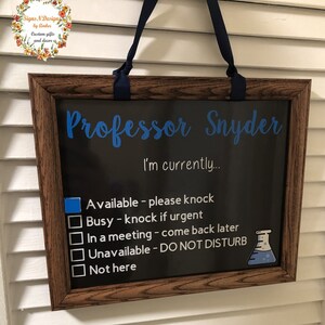 Professor Door Signscience Professorscience Departmentclass - Etsy