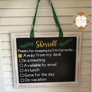 Away From My Desk Sign,at Lunch Sign,on Vacation Sign,e-mail Only Sign ...
