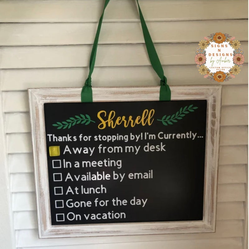 Away From Desk Sign - Etsy