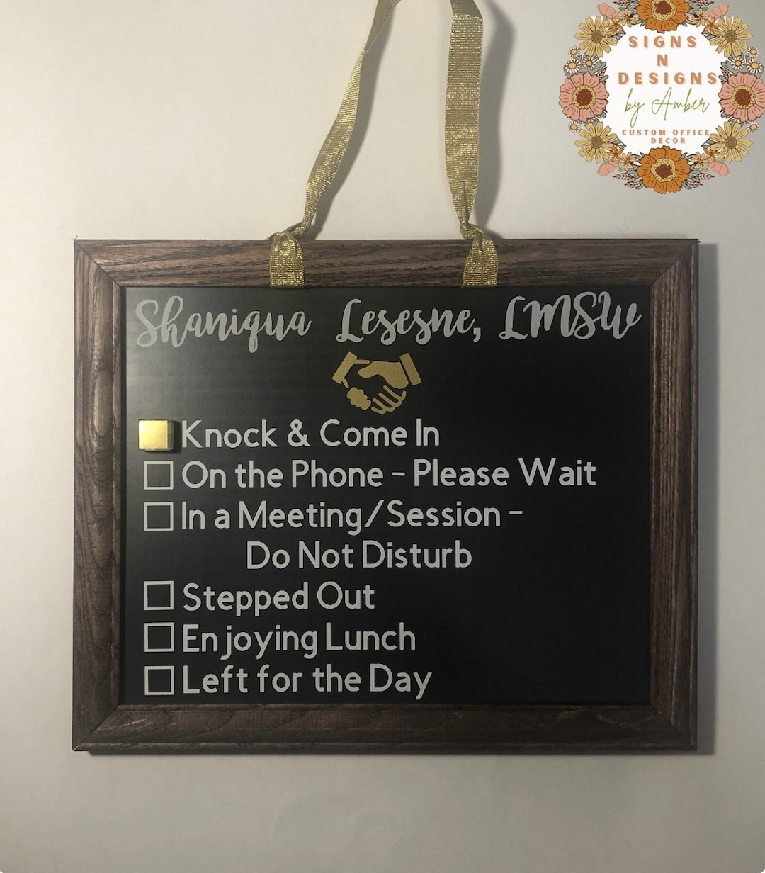Where is the Social Worker,left for the Day Sign,social Worker Office ...