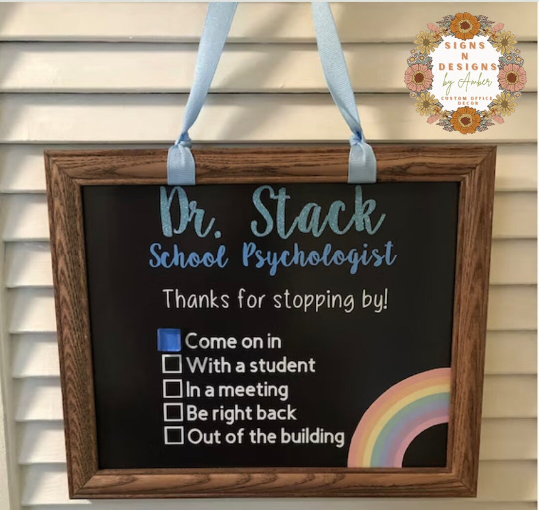 School Psych Door Sign,school Psych Location Sign,where is the School ...