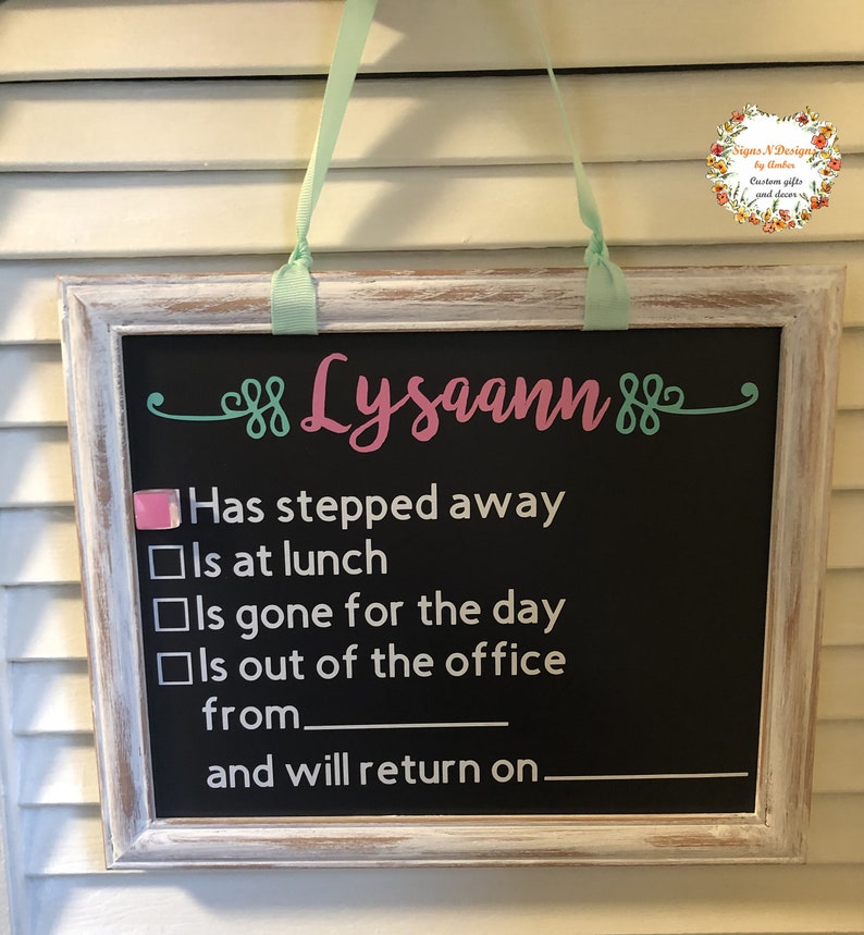 Out of the Office Signwill Return With Date Signwrite on - Etsy