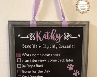 Interview in Progress Door Sign - Etsy