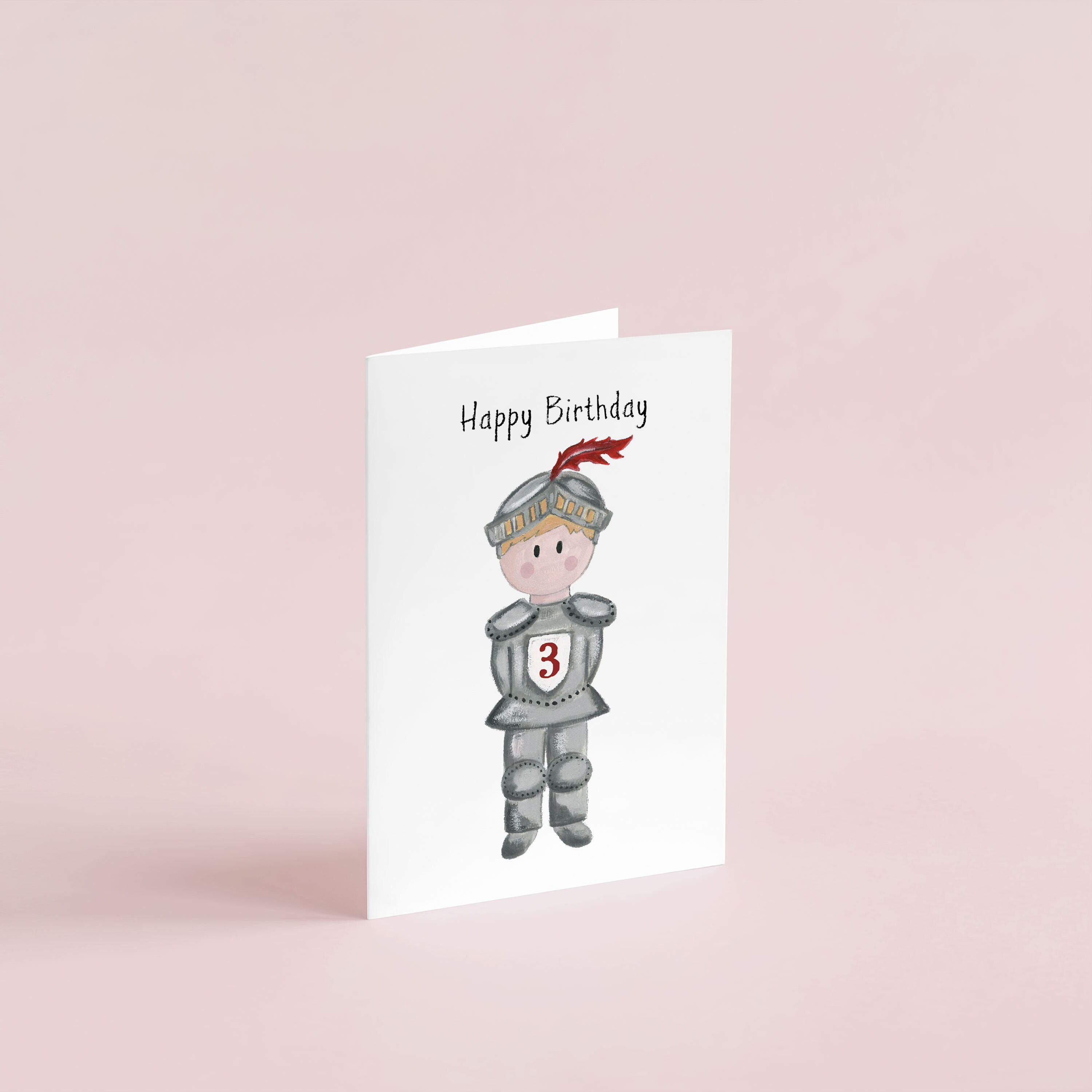 Knight Birthday Card, Children's Birthday Card, Boys Birthday, Boys Age ...
