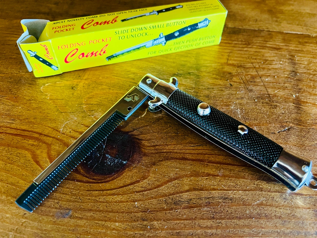 Switchblade Folding Comb - Etsy
