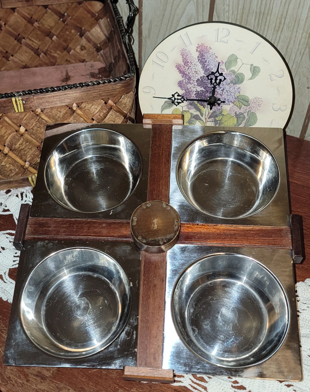 Gail Craft Four Compartment Lazy Susan - Etsy