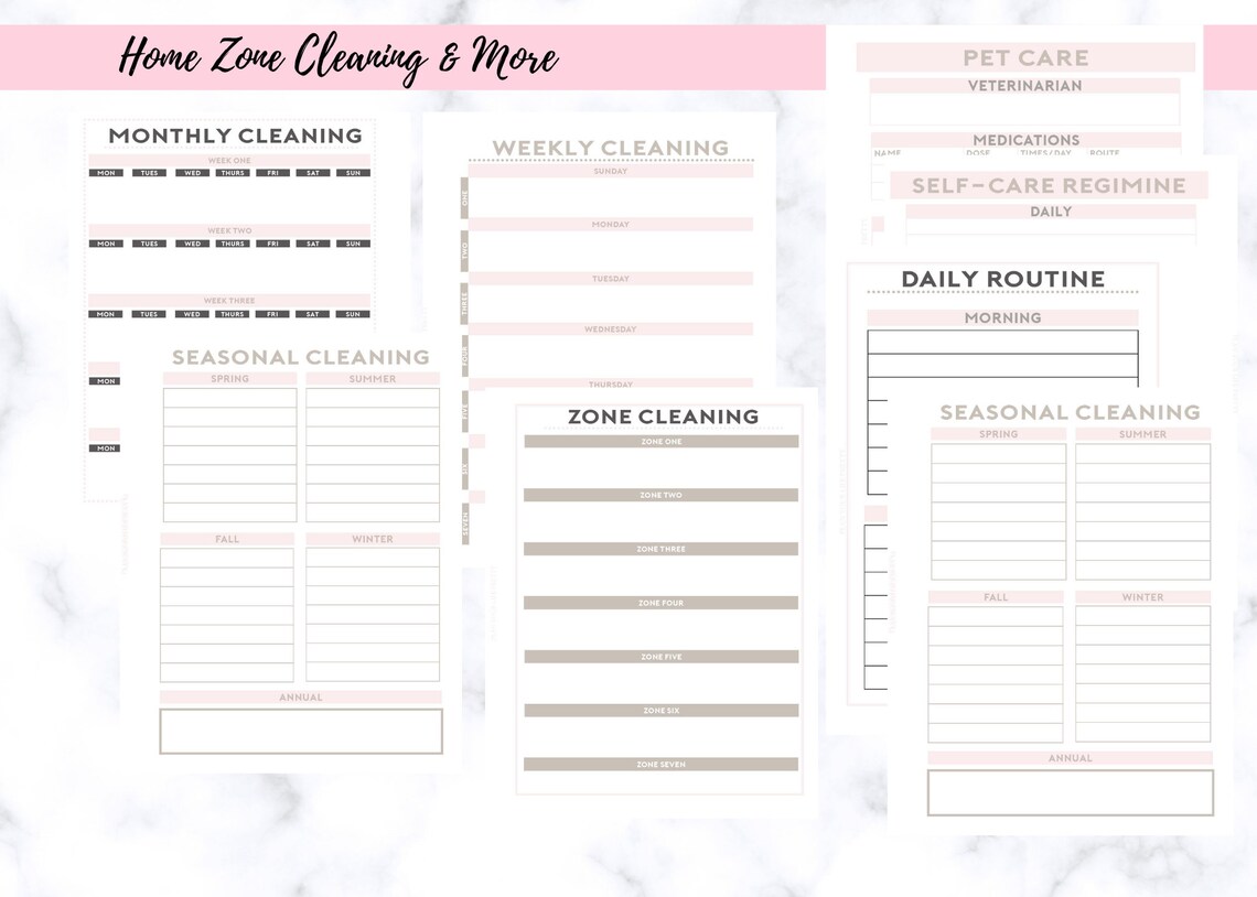 Homemaker Planner | Home Organization Printable | Planner Organisation ...