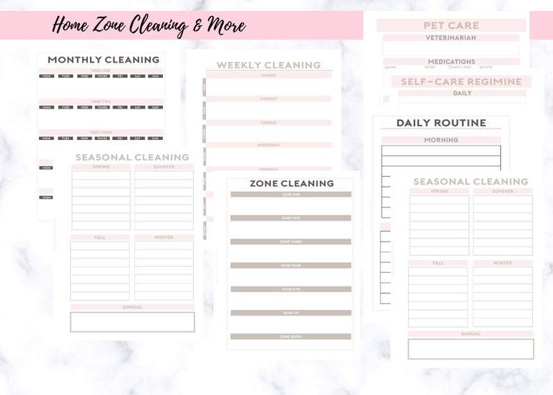 Homemaker Planner | Home Organization Printable | Planner Organisation ...