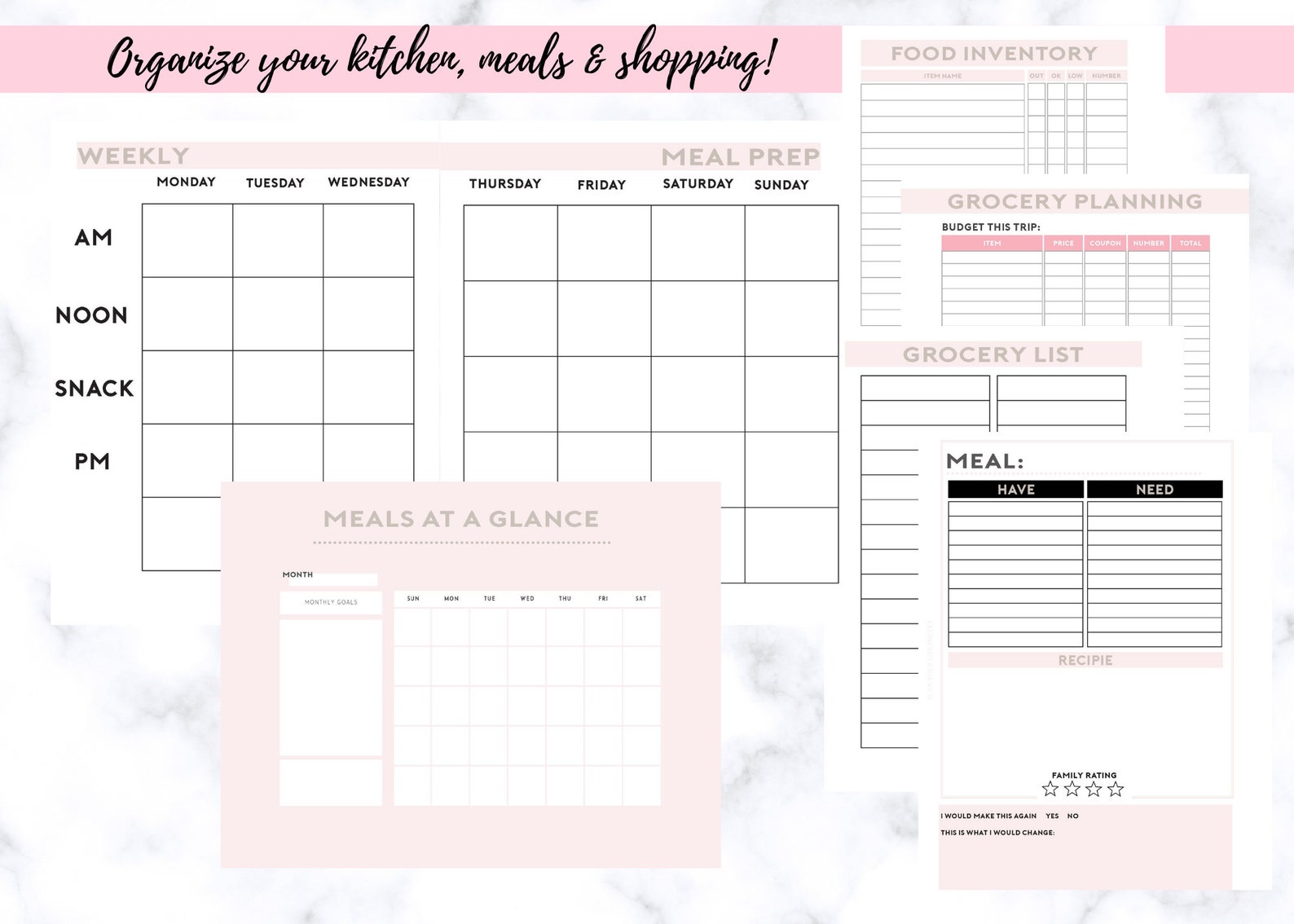 Homemaker Planner | Home Organization Printable | Planner Organisation ...