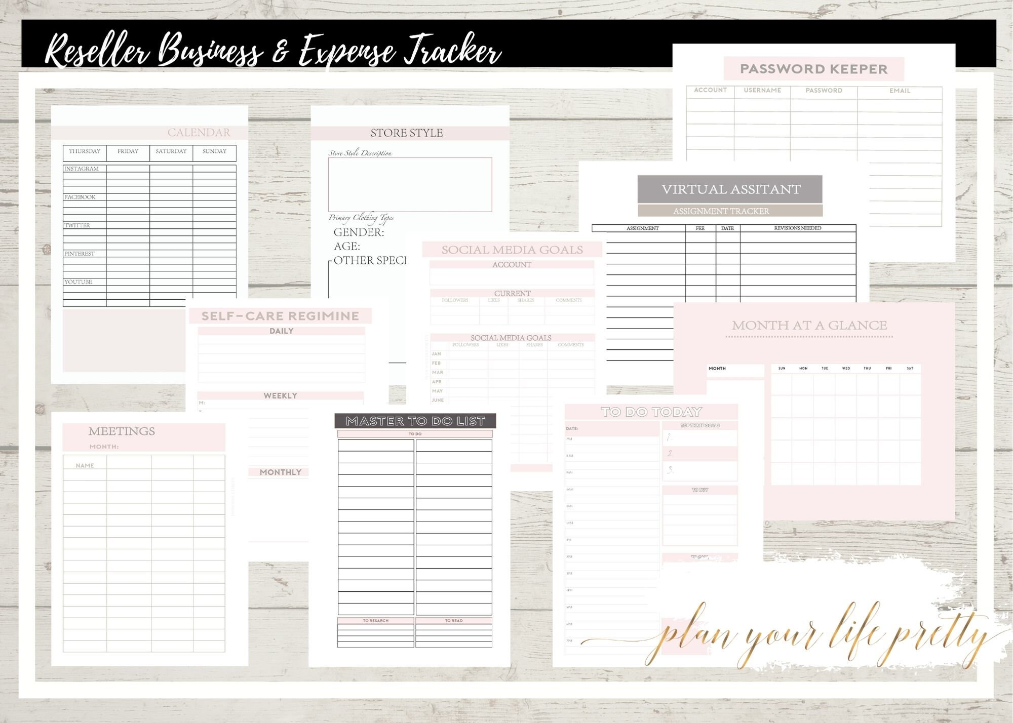 Reseller Small Business Planner | Small Business Organizer| Business ...