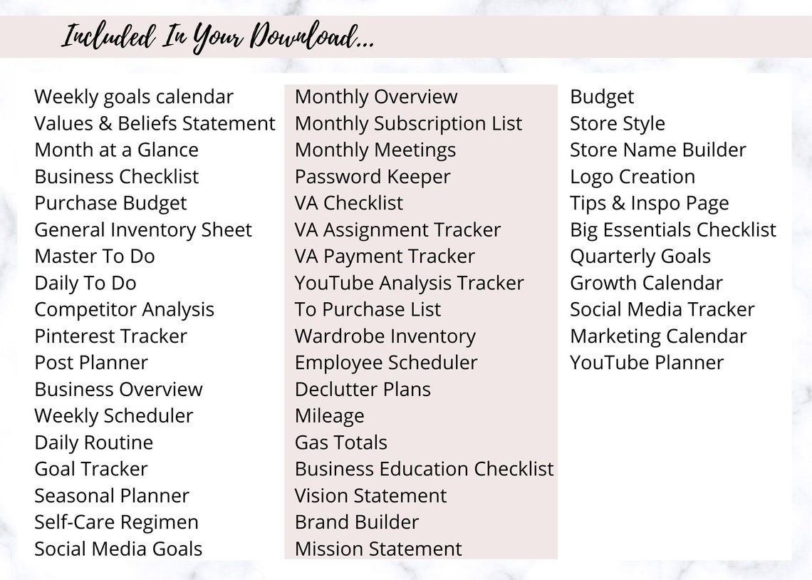 Reseller Small Business Planner | Small Business Organizer| Business ...