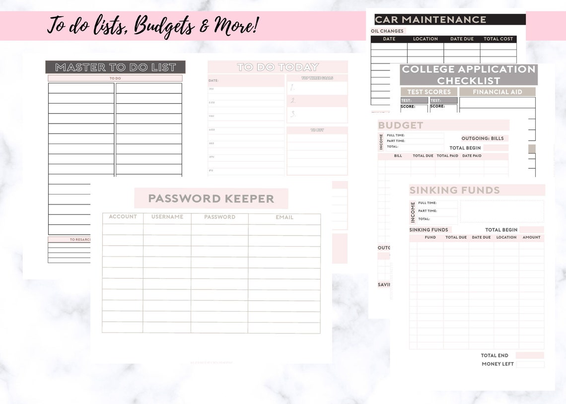 Homemaker Planner | Home Organization Printable | Planner Organisation ...