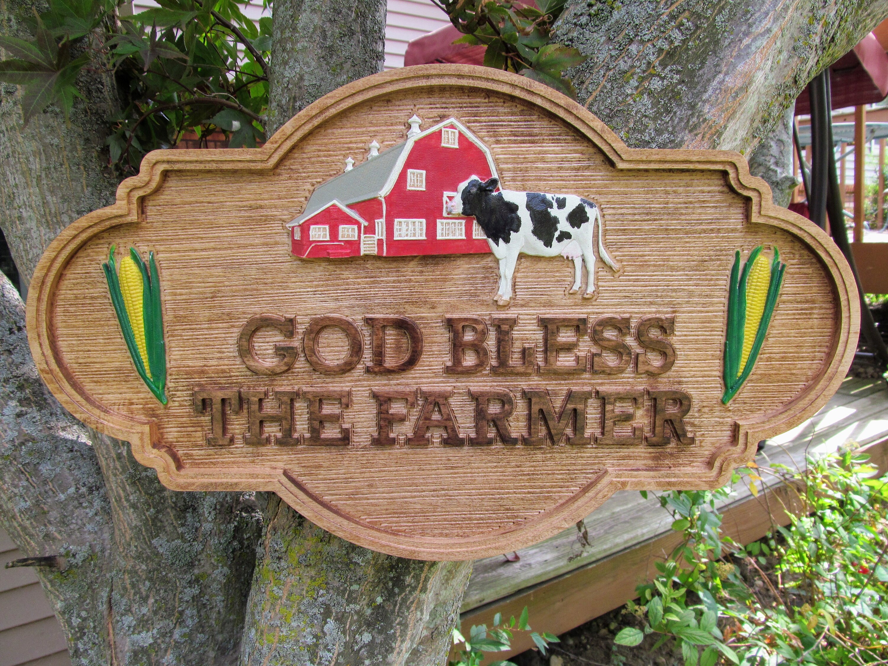 Wood Wall Art Wood Farm Sign Carved Barn Carved Dairy | Etsy