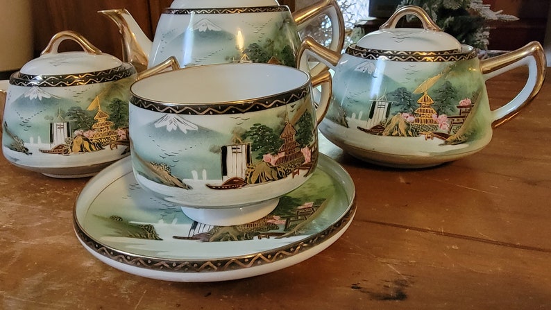 Soko China Eggshell Porcelain Tea Set 21 Pieces - Etsy