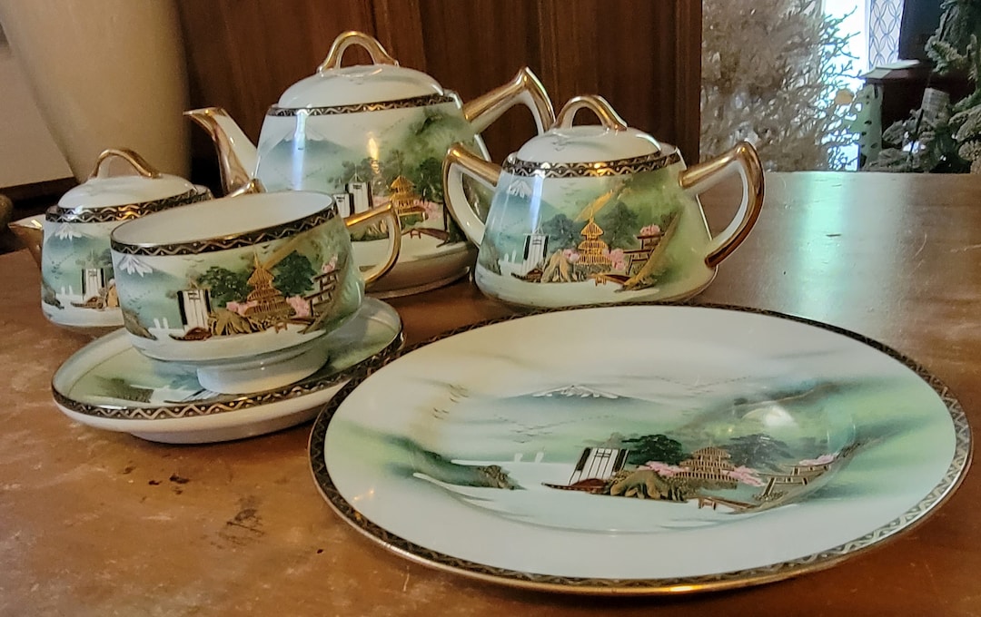 Soko China Eggshell Porcelain Tea Set 21 Pieces - Etsy