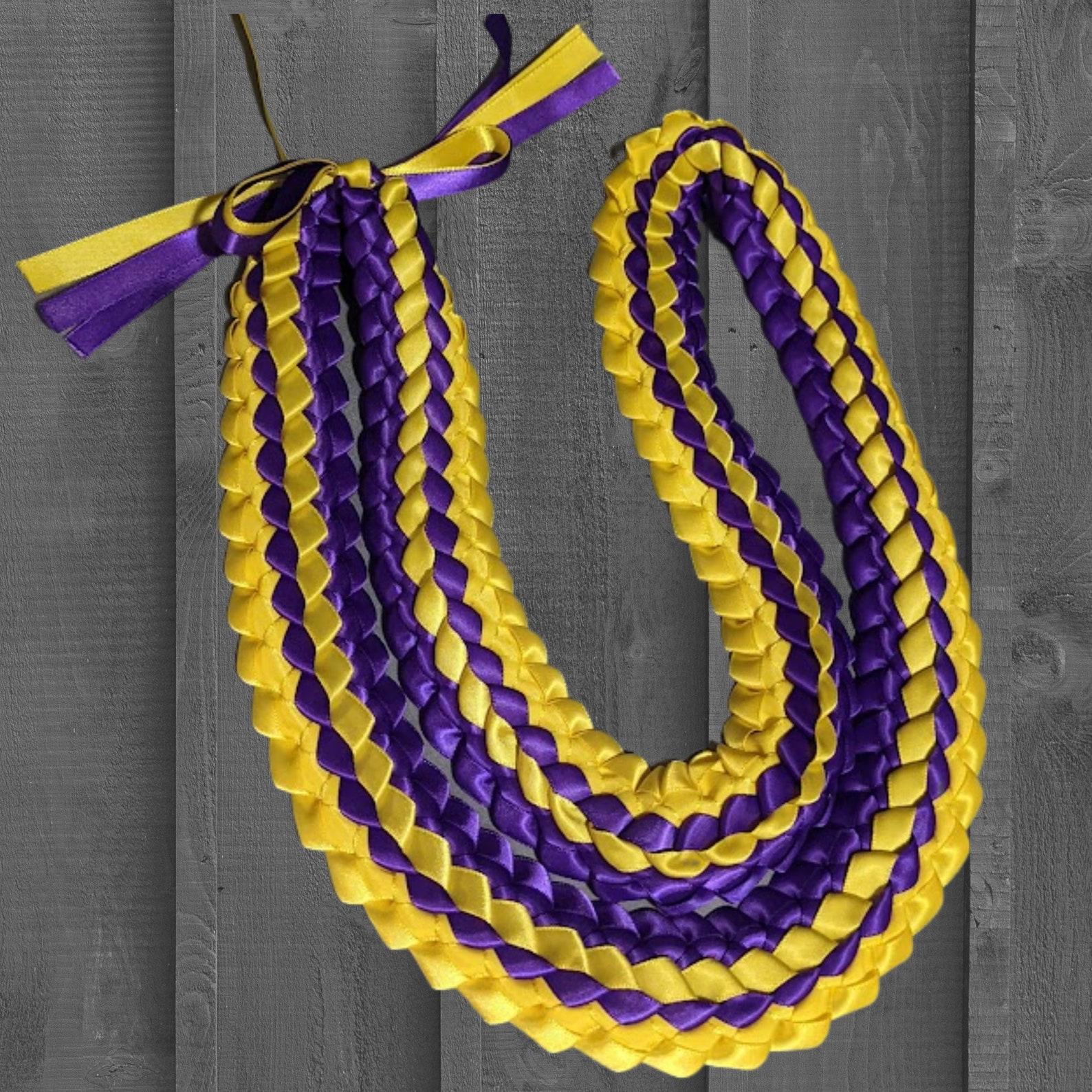 Double Braid Satin Graduation Lei Remix Style - Etsy