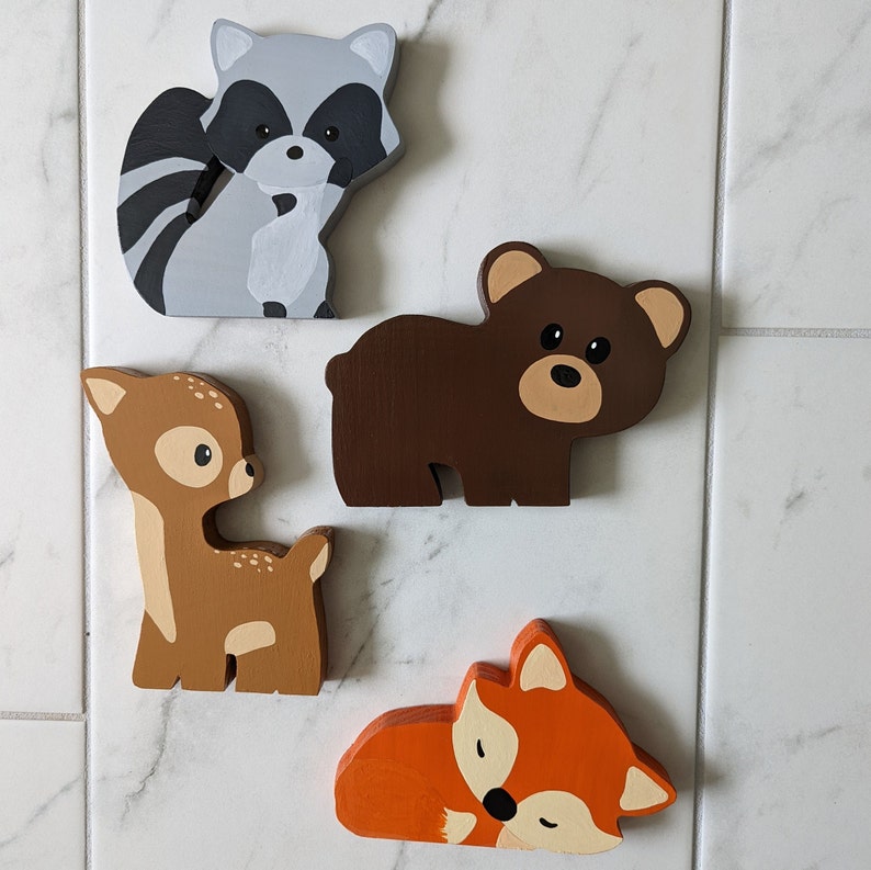 Woodland Shapes / Kids' Room Decor / Woodland Themed - Etsy