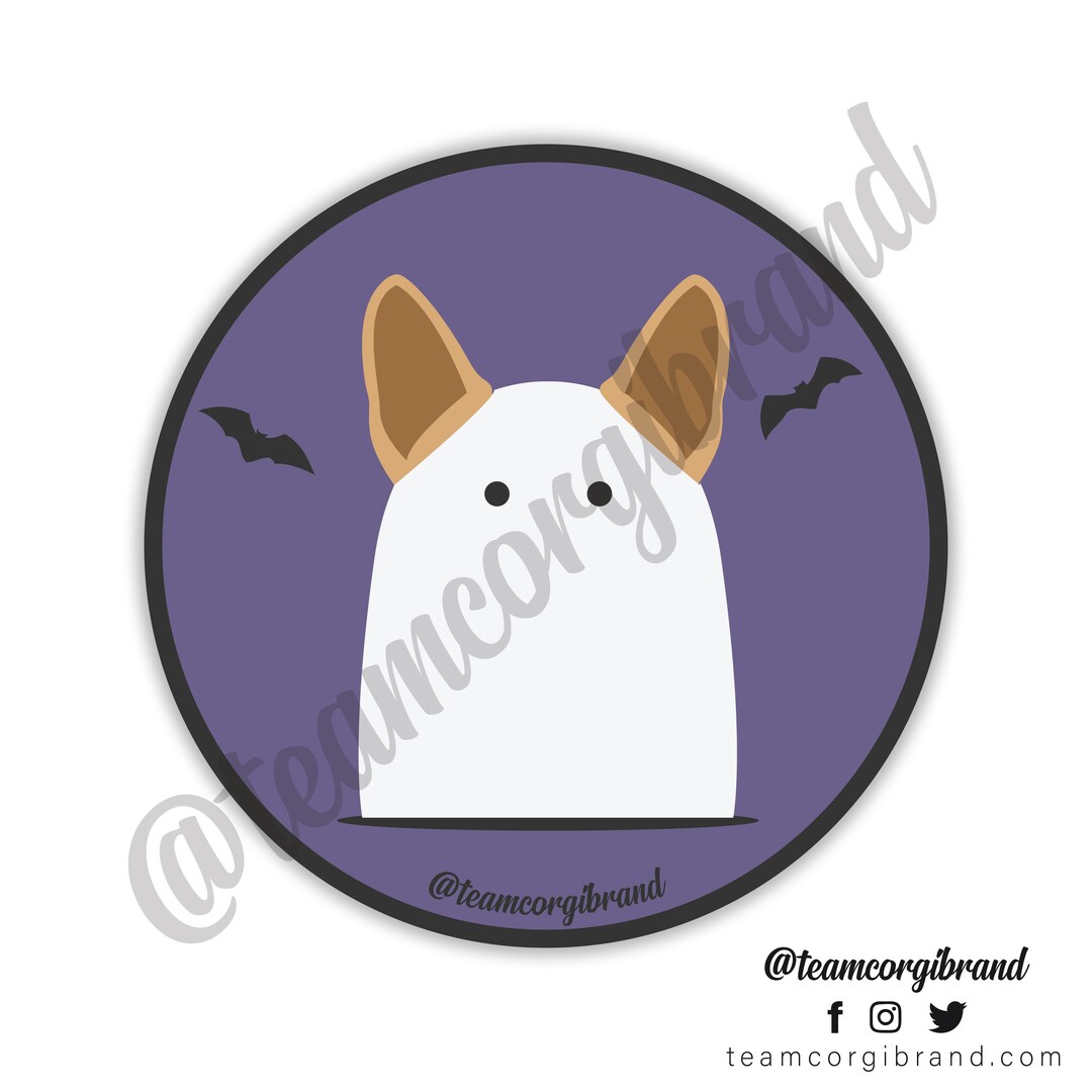 Corgi Ghost Coaster - Etsy