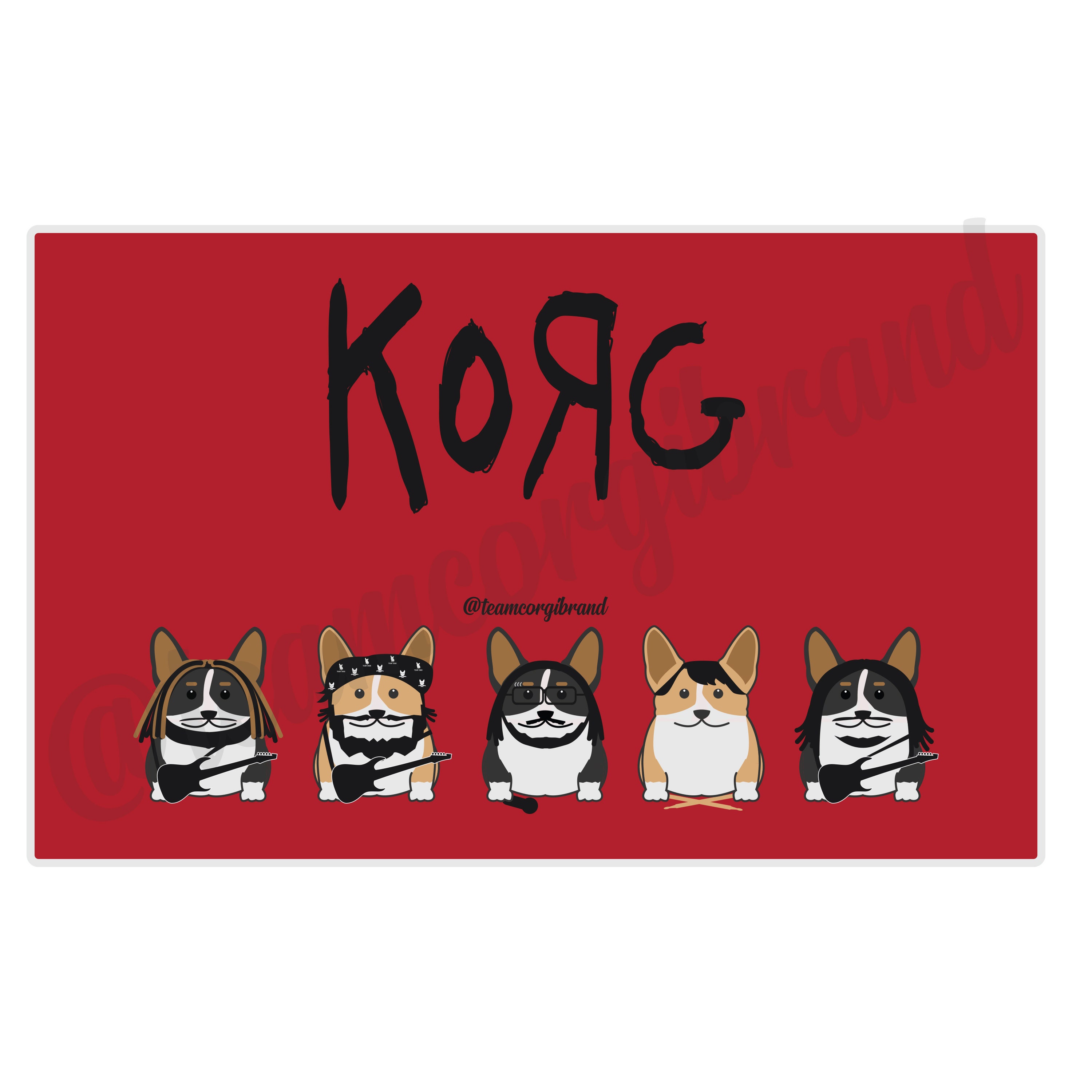 KoRg band sticker | Etsy
