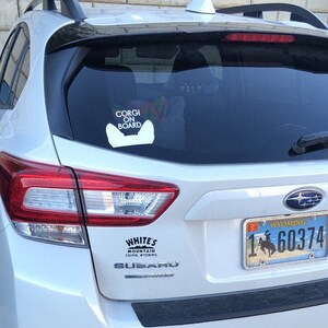 Corgi on Board Decal - Etsy