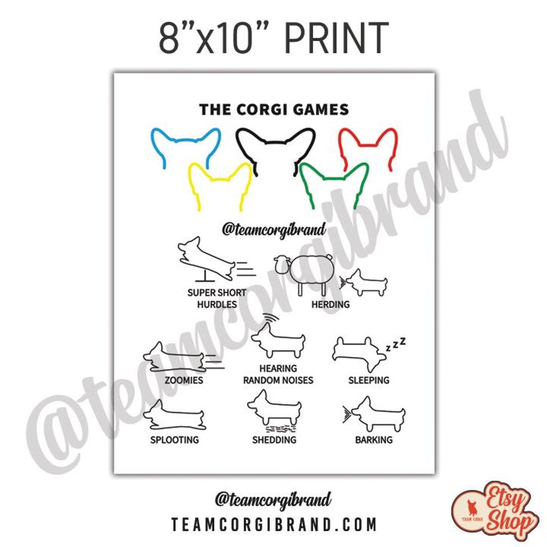 The Corgi Games - Photo - Etsy