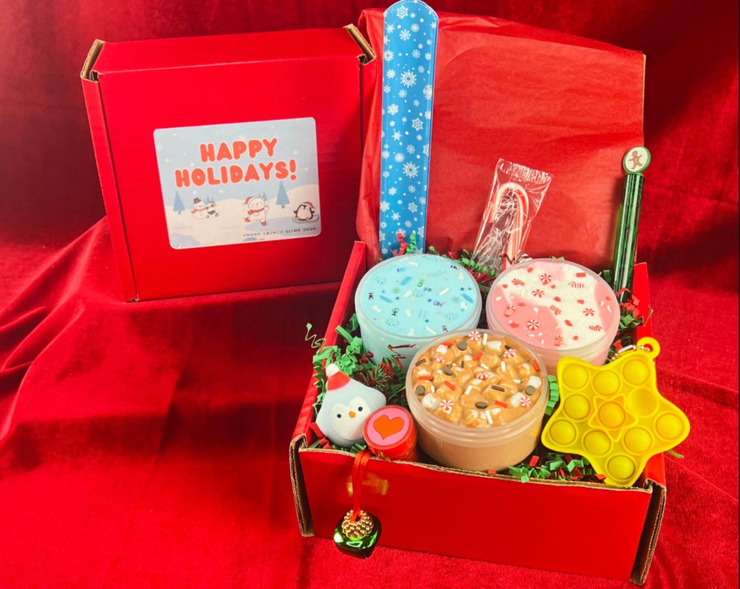 Holiday Slime Gift Box Christmas Gift Christmas Care Package Holiday ...