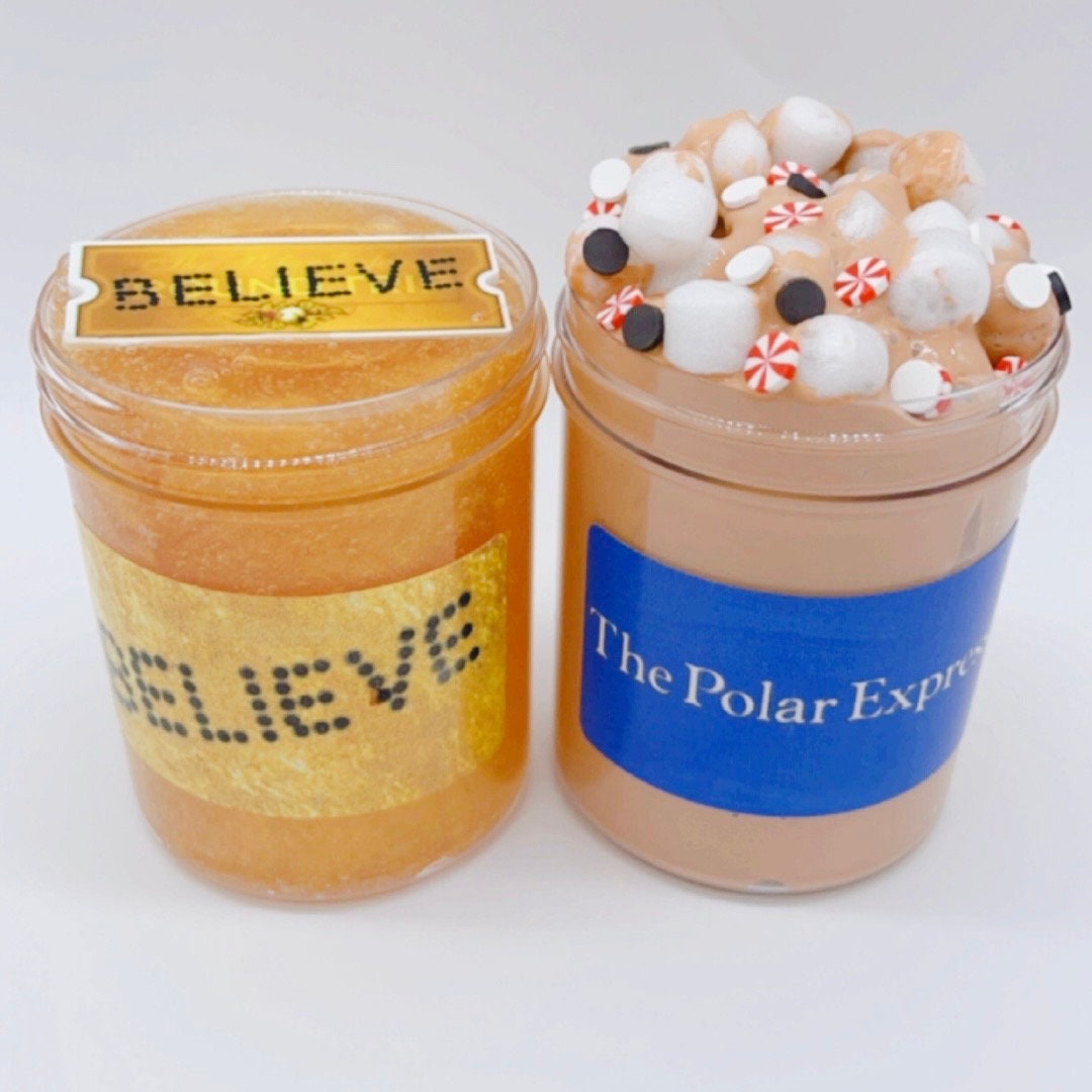 The Polar Express Duo Scented Slime Christmas Slime - Etsy