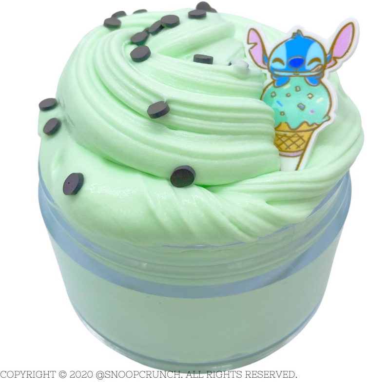 Stitch Mint Chocolate Helado Butter Slime Scenter Slime Thick | Etsy
