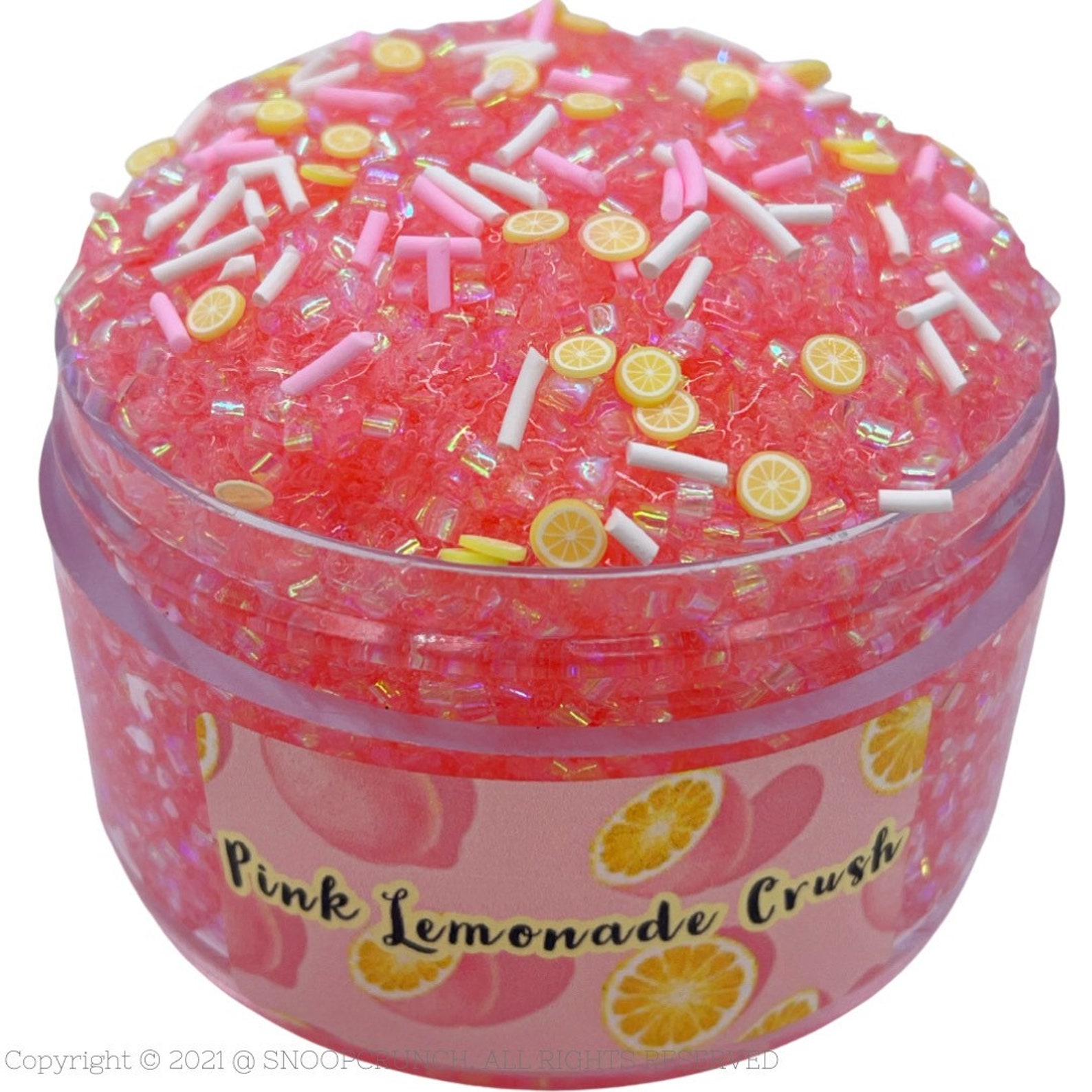 Pink Lemonade Crush Unscented Crunchy Bingsu Slime - Etsy Canada