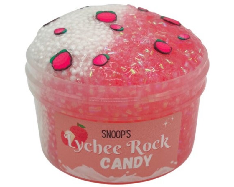 Lychee Rock Candy Scented Crunchy Bingsu Slime - Etsy