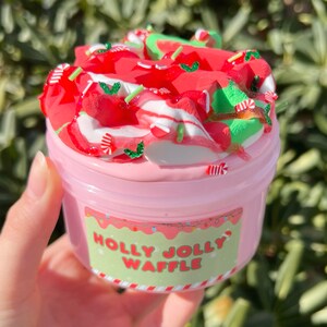 Holly Jolly Waffle Scented Christmas DIY Clay Slime - Etsy