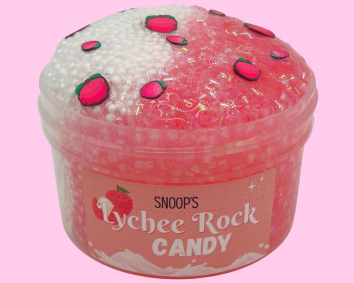 Lychee Rock Candy Scented Crunchy Bingsu Slime Snoop Crunch - Etsy