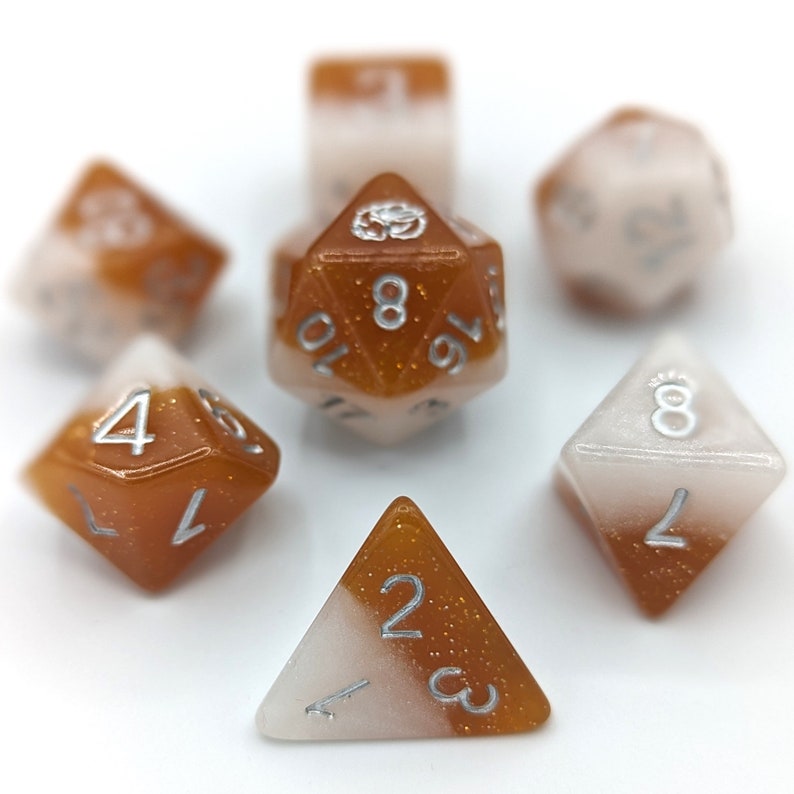 Root Beer Float 7 Piece Dice Set - Etsy