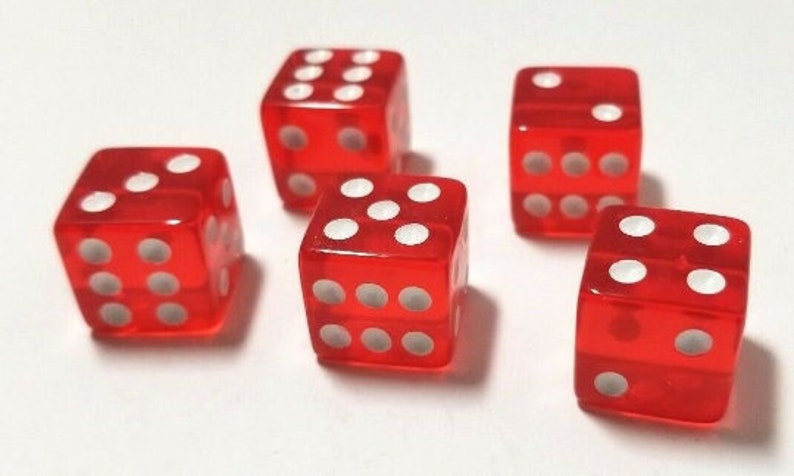 16mm Dice W/ Pips Acrylic Dice B-grade pick Color of Dice - Etsy