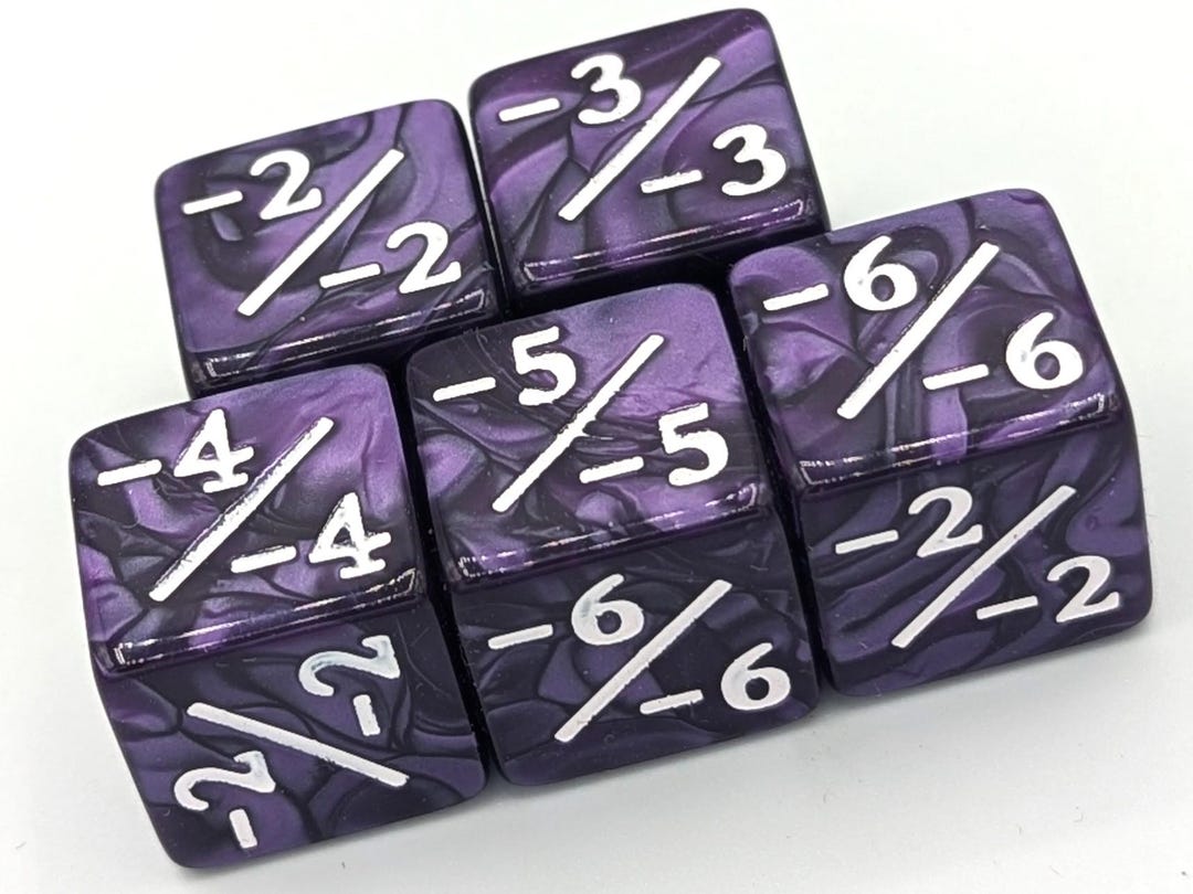 Pearl Purple Counters +/- - Etsy