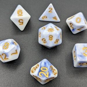 Porcelain 7 Piece Dice Set - Etsy