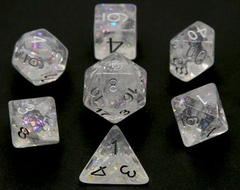Snowy Mountain River Dnd Dice Set - Winter Nature Themed Icy Set of 7 ...