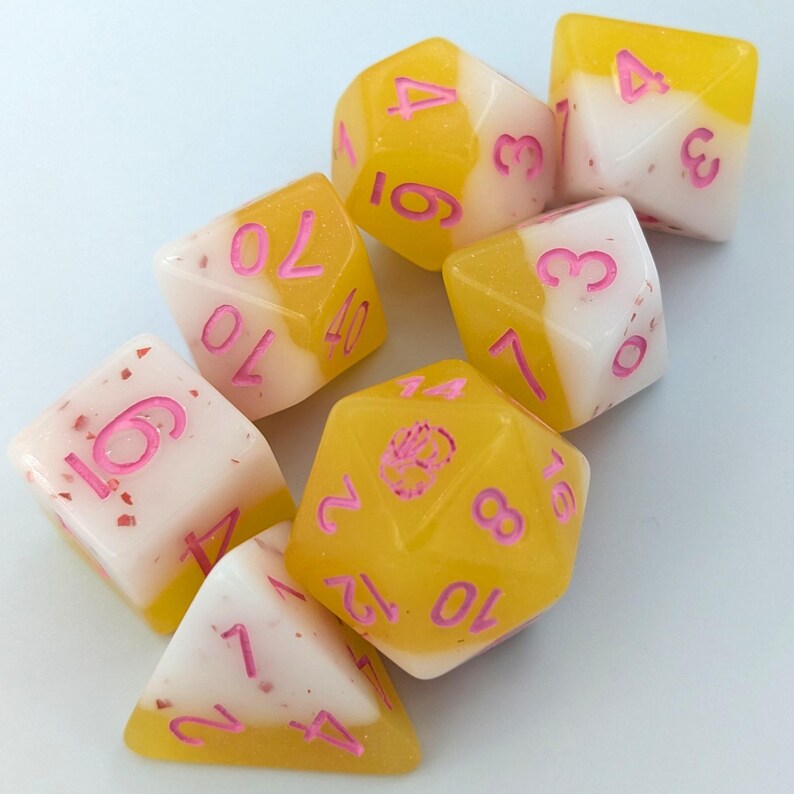 Lemonade 7 Piece Dice Set - Etsy