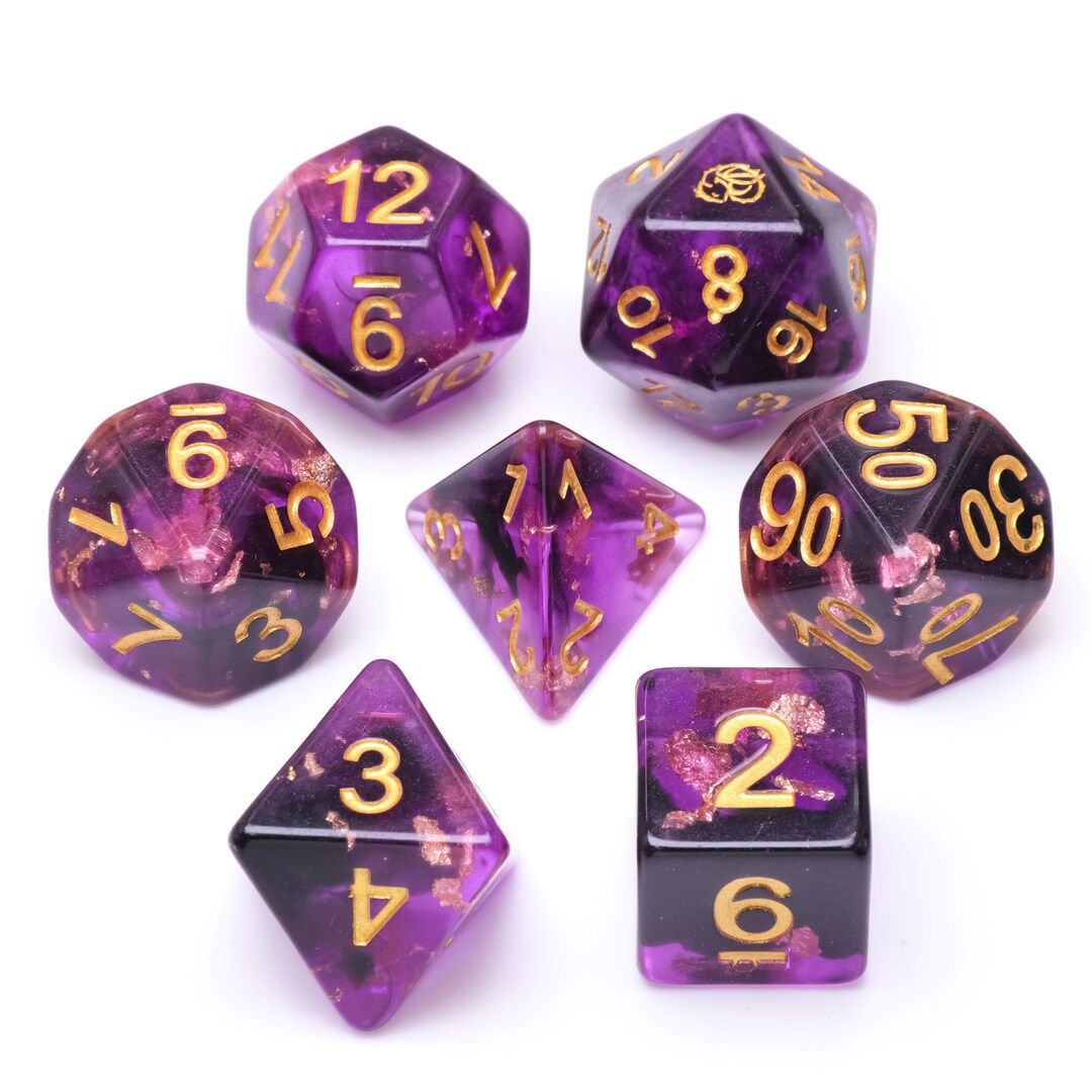 Amaranthine 7 Piece Dice Set - Etsy