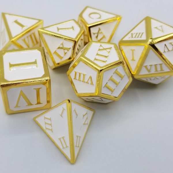 Gold Dice Set - Etsy