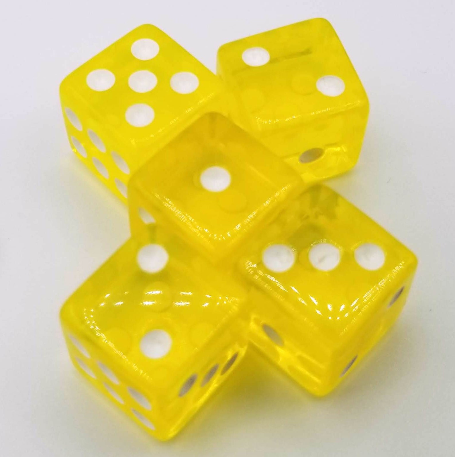 Yellow Transparent B Grade 16mm 6 Sided Dice pick Number of - Etsy