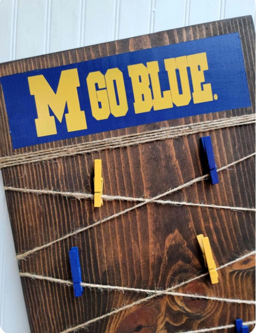 Picture Hanger, Michigan, Uofm, Rustic, Wood Sign, Wall Sign, Michigan ...