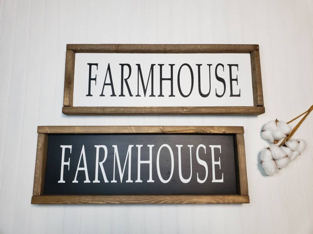 Farmhouse Sign. Framed Farmhouse Sign. - Etsy