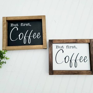 Coffee Sign,but First Coffee Sign. Coffee Bar Sign for Kitchen ...