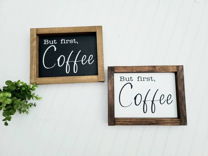 Coffee Sign,but First Coffee Sign. Coffee Bar Sign for Kitchen ...