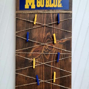 Picture Hanger, Michigan, Uofm, Rustic, Wood Sign, Wall Sign, Michigan ...