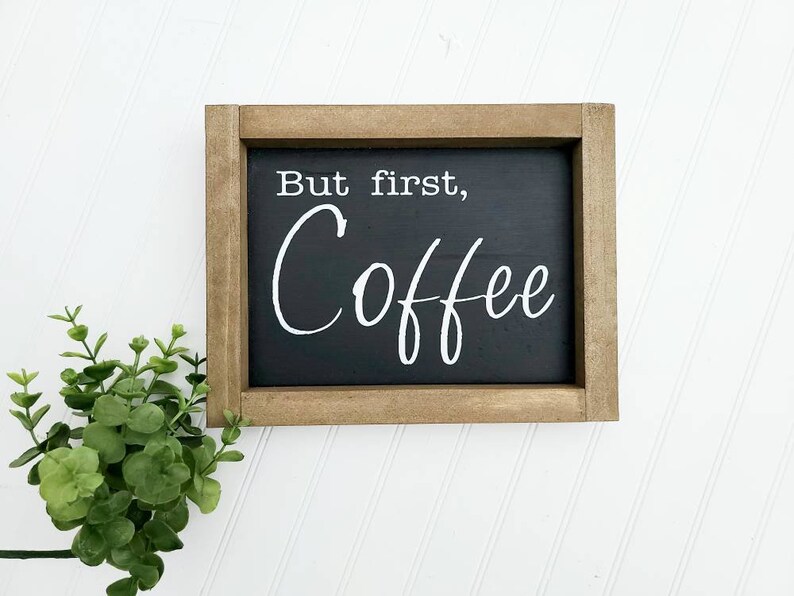 Coffee Sign,but First Coffee Sign. Coffee Bar Sign for Kitchen ...